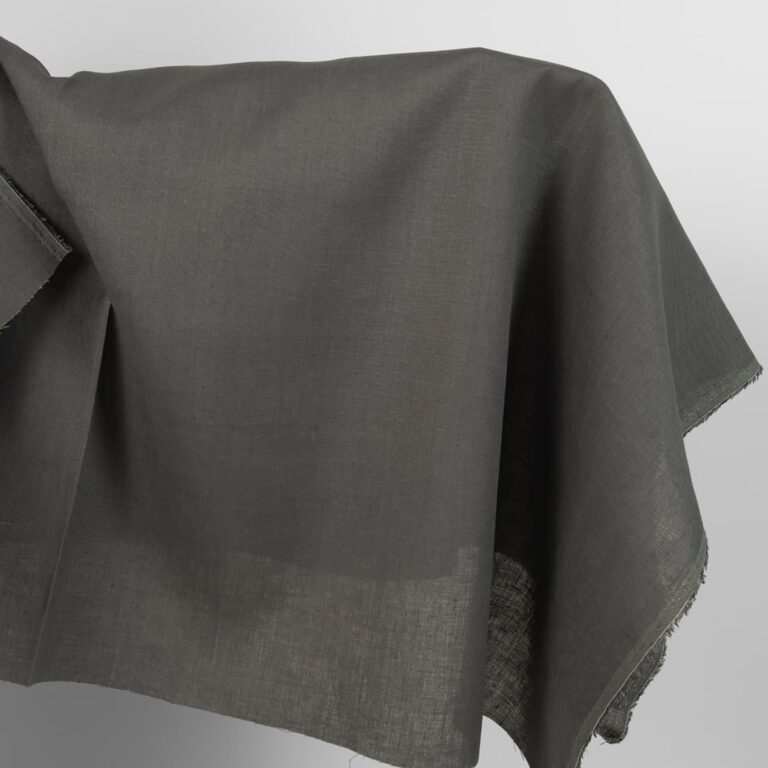 Linen Fabric In Dark Grey For Bed Linen, Clothing | Linen Fashion