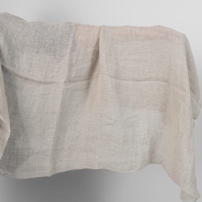 Washed Linen Fabric Natural Colour Transparent, 150cm Width