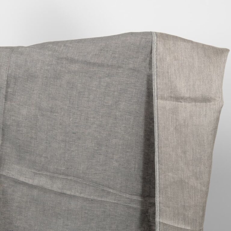 Linen Satin Grey Fabric, 100% Linen Width -150cm. By Meters.