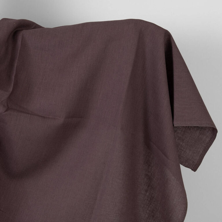 Linen Fabric Muted Brown, 150cm Width